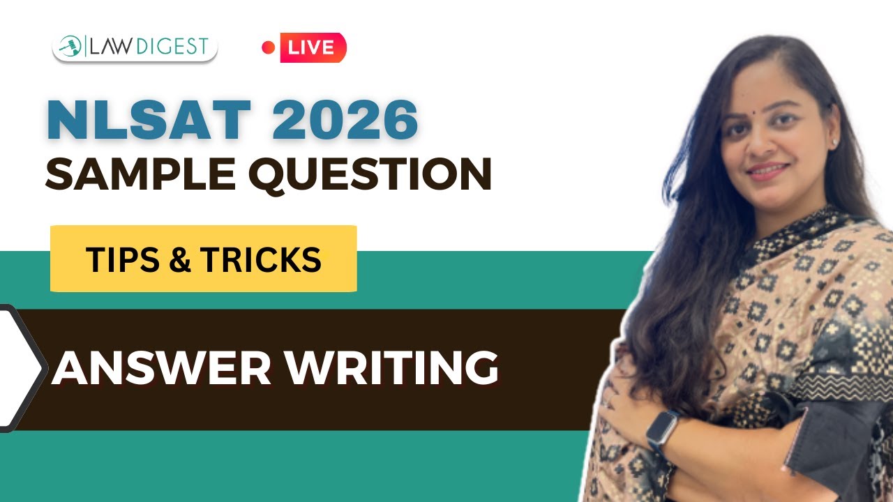 NLSAT 2026 Answer Writing Tips | NLSIU 3 year LLB Exam | NLSAT 2026 ...