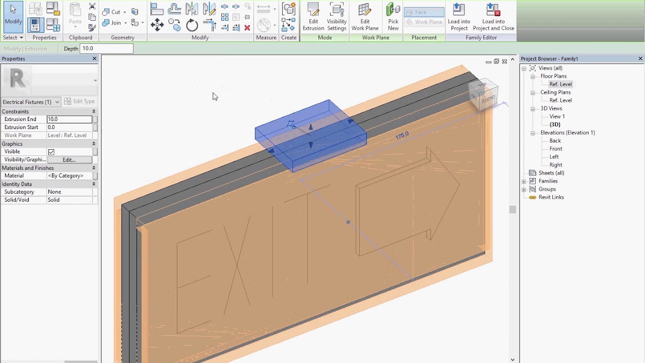 HOW TO CREATE ELECTRICAL EMERGENCY EXIT LIGHTING FAMILIES REVIT IN ...