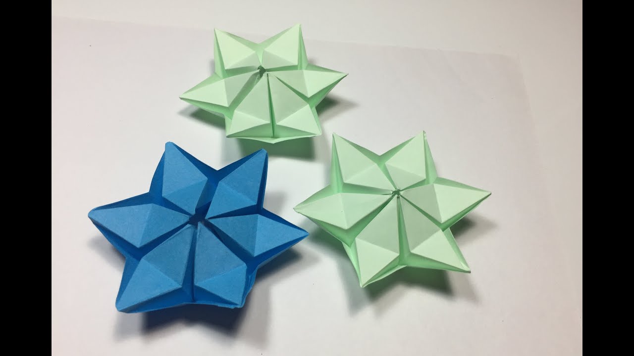 DIY crafts : Paper star flowers - YouTube