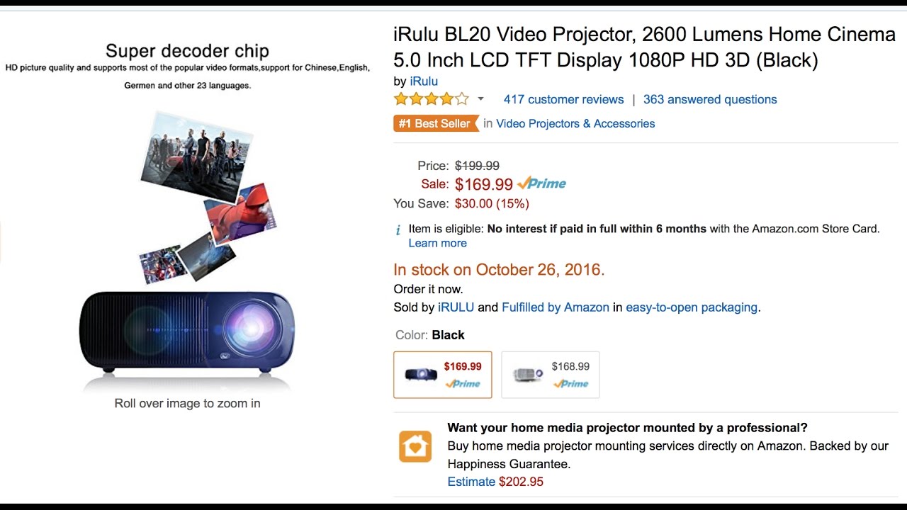 iRulu BL20 Review : Best Budget Projector - YouTube