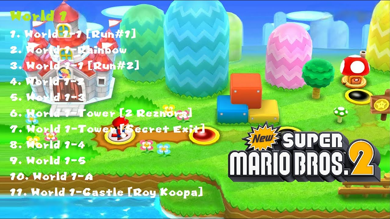 New Super Mario Bros 2 (3DS|HD Texture Pack) (100%) (1/9) / World 1 [5: ...