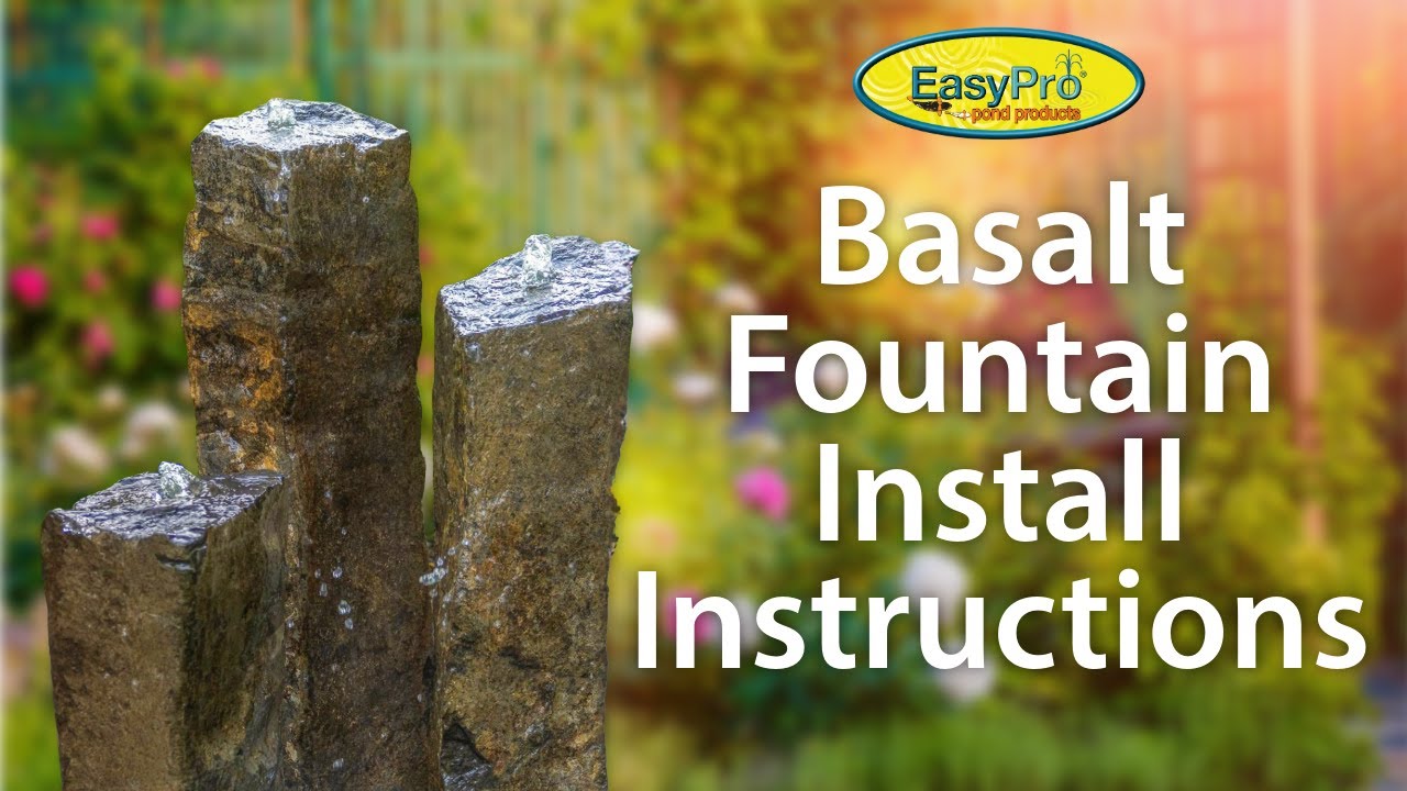 How to Install a Bubbling Rock Basalt Fountain | Tranquil Décor™ by ...