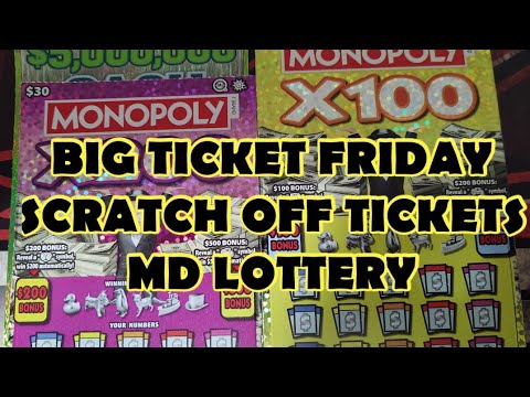 BIG TICKET FRIDAY 🙄 SCRATCH OFF TICKETS MD LOTTERY #subscribe #lottery ...