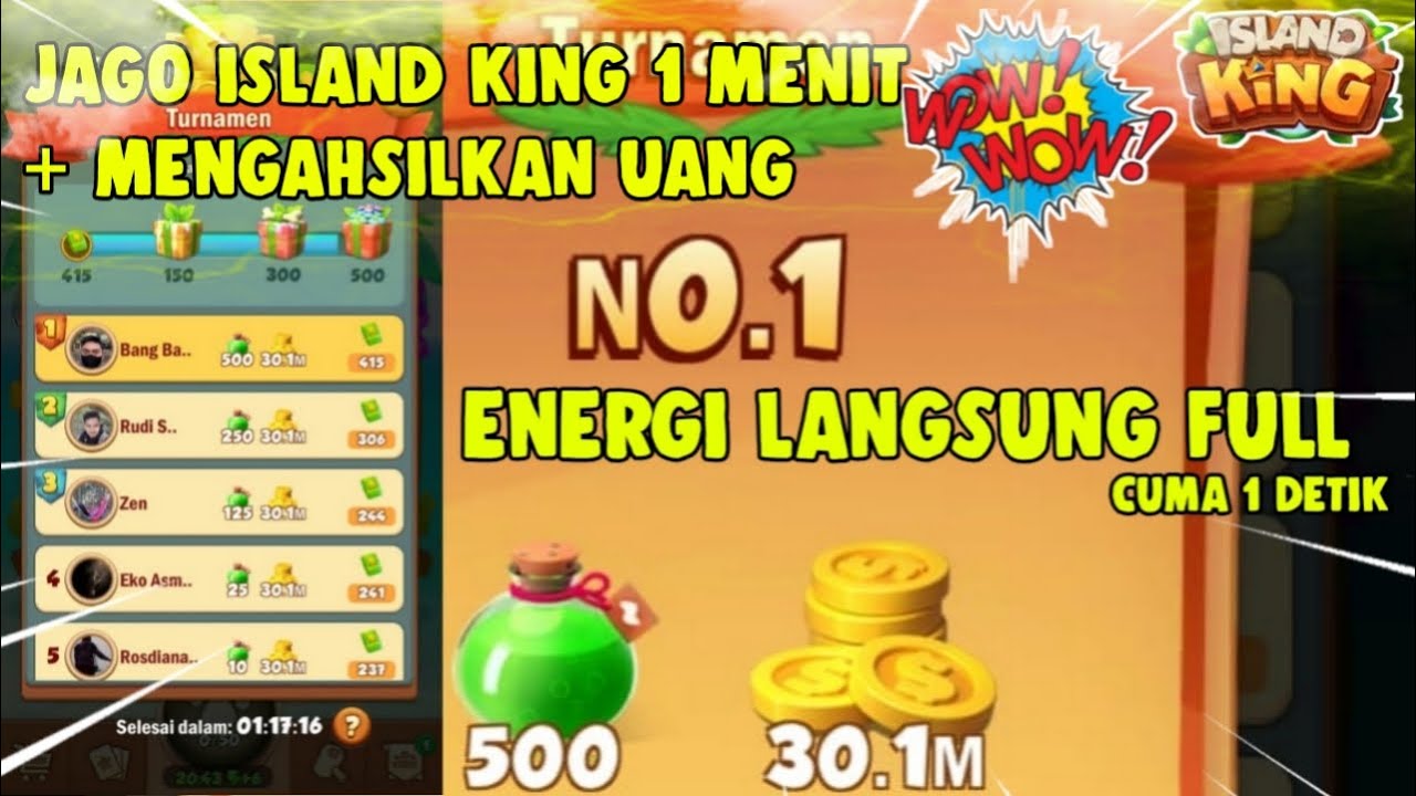 Jago Island King + Hasilkan Uang Dalam 1 menit Wajib Nonton!!!! - YouTube