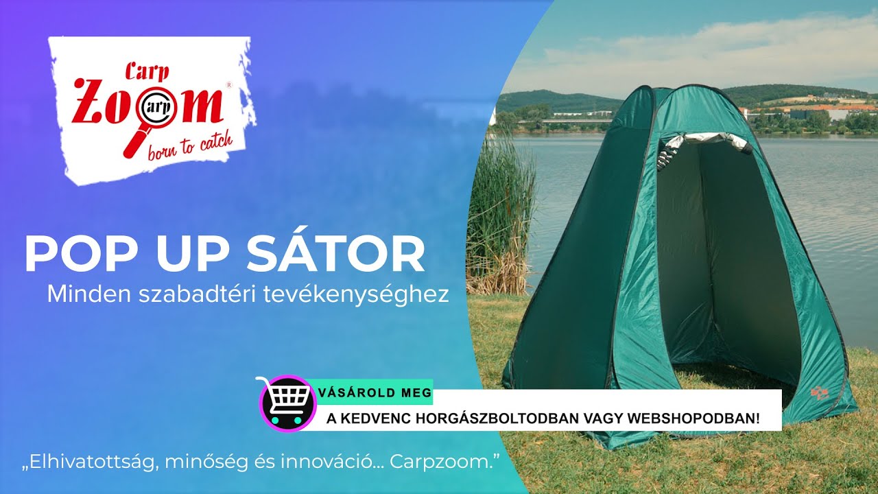 Carp Zoom Pop Up sátor - YouTube