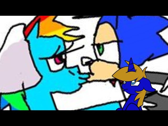 Sonic X Rainbow Dash Kissing