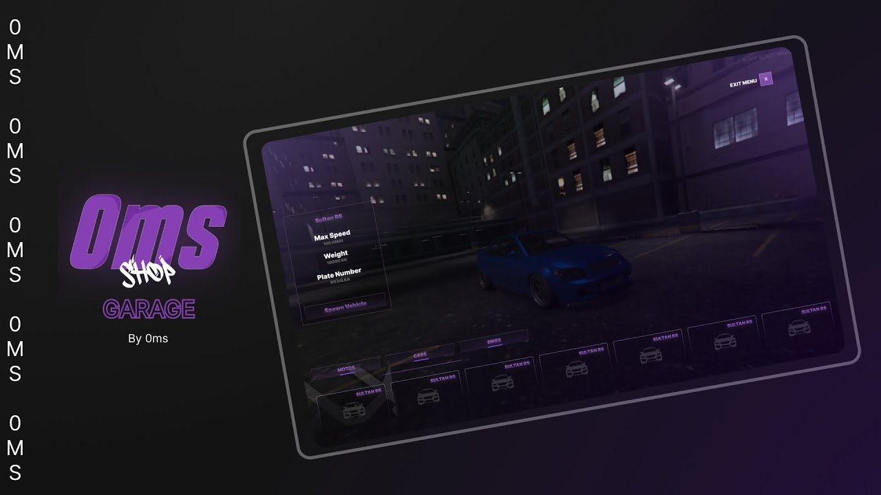 0MS | Garage System UI - YouTube