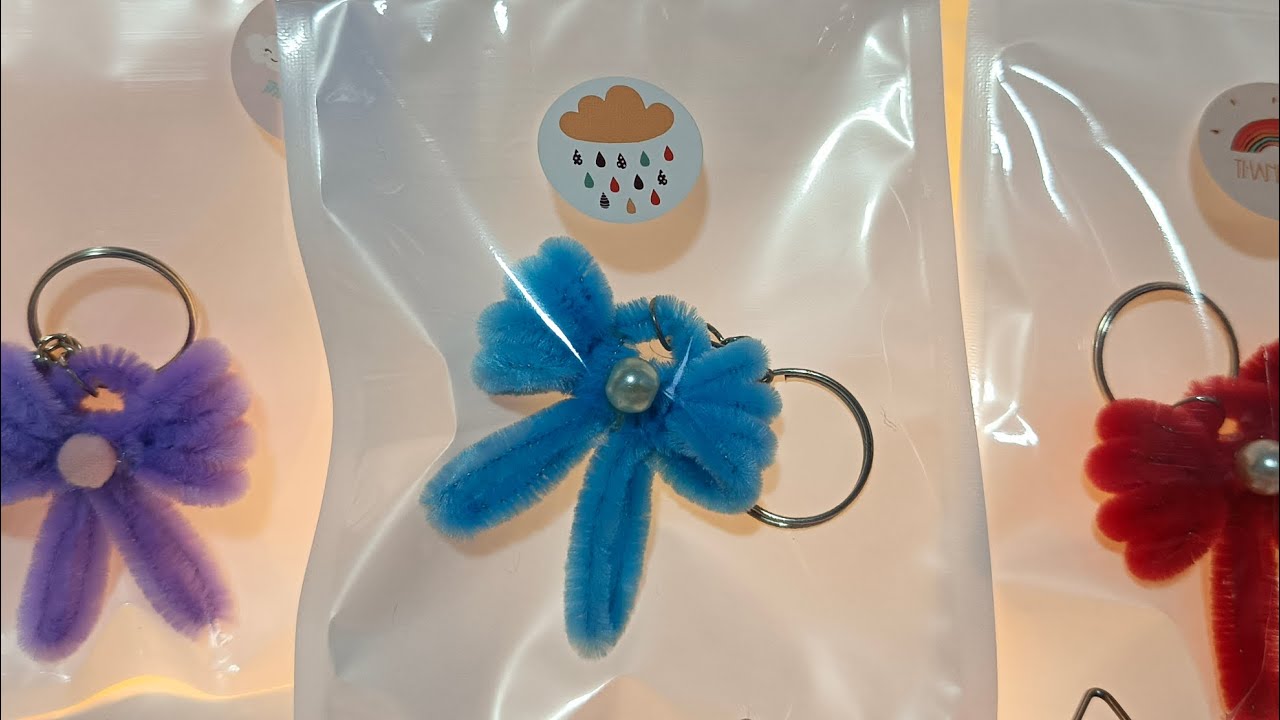 How to make Bow with Pipe Cleaner -Fuzzy Wire - YouTube