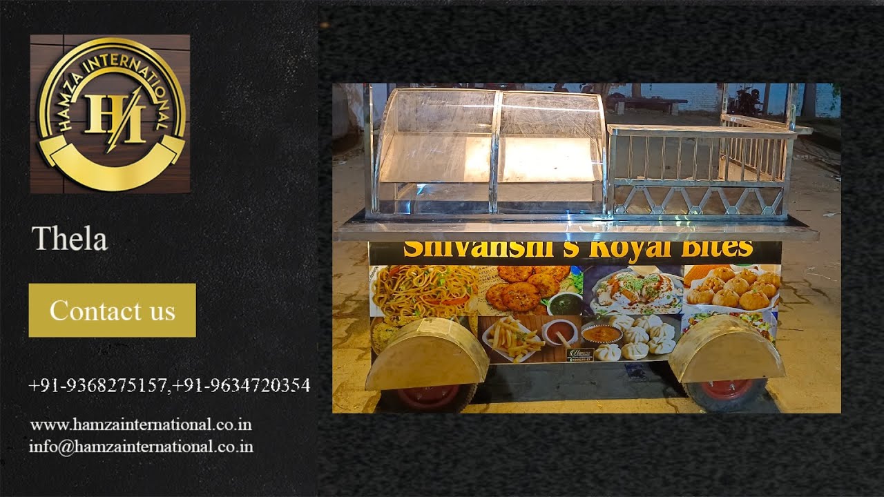 Ss panipuri thela Steel panipuri thela LED thela manufacture factory in ...