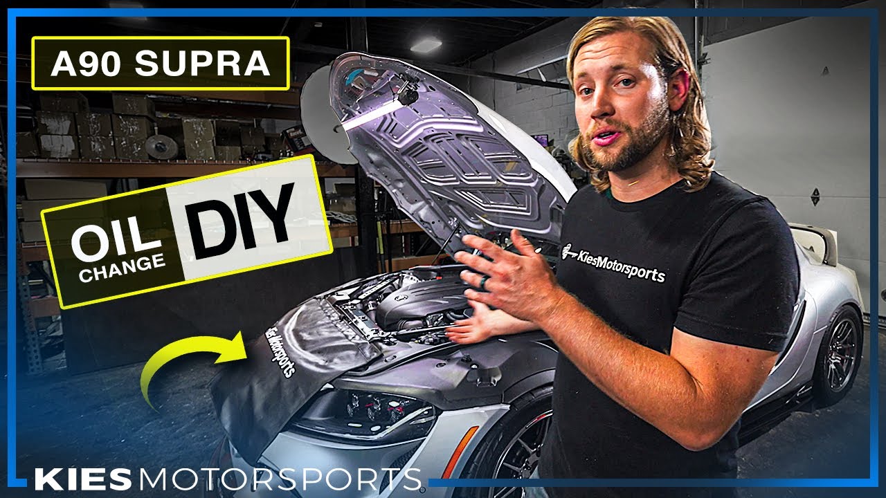 EASY DIY: A90 TOYOTA SUPRA OIL CHANGE - YouTube