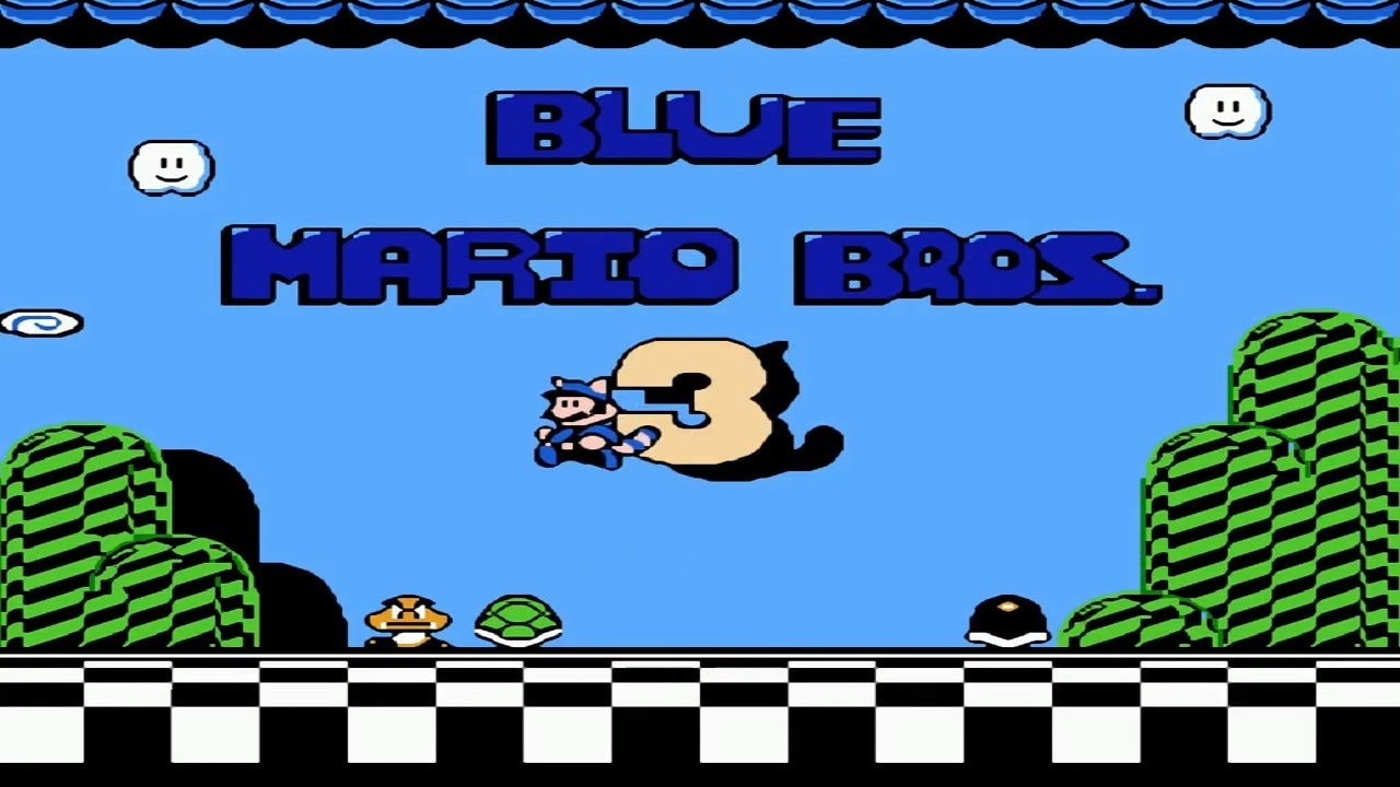 Hacks - Blue Mario Bros. 3 2006 (NES) Videojuegos 4K Walkthrough - YouTube