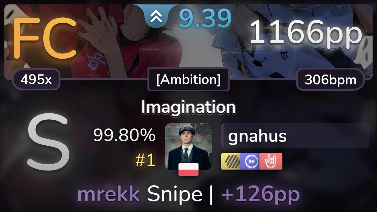 9.4⭐ gnahus | SPYAIR - Imagination [Ambition] +HDDTHR 99.80% | #1 ...