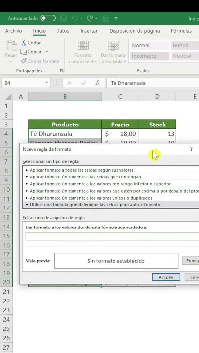Tachar stock en excel #superexcel #excel - YouTube