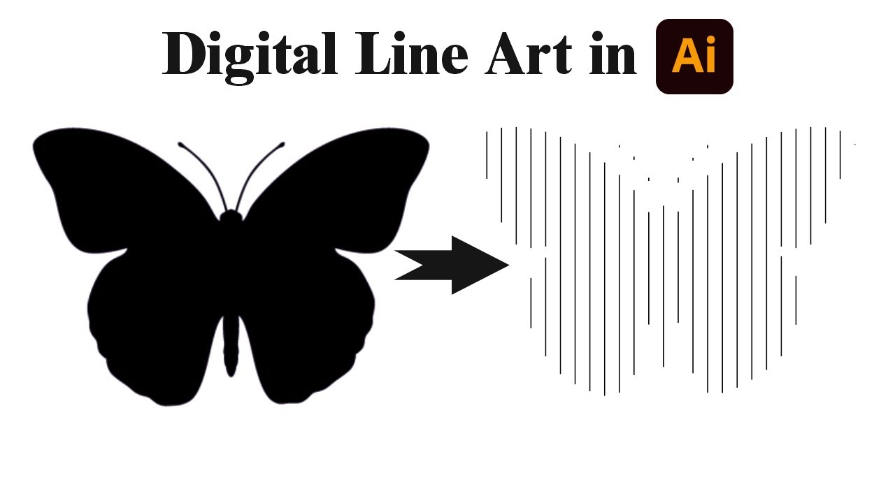 Digital Line Art In Adobe Illustrator - YouTube