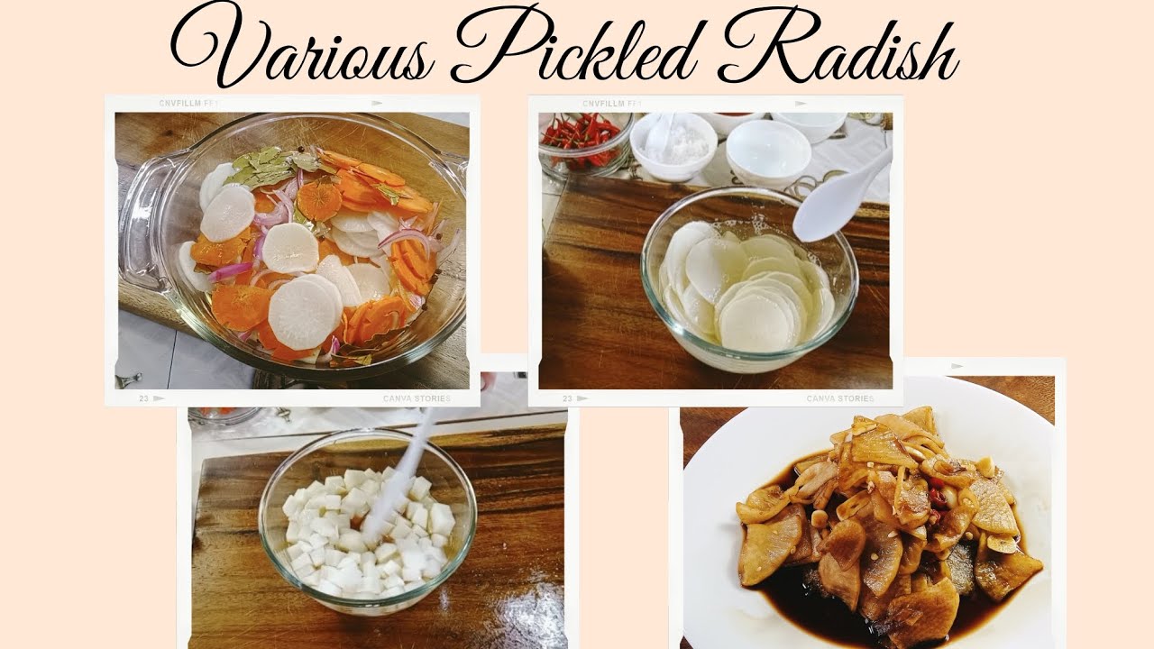 Different Pickled Radish | The Healthy Cravings - YouTube