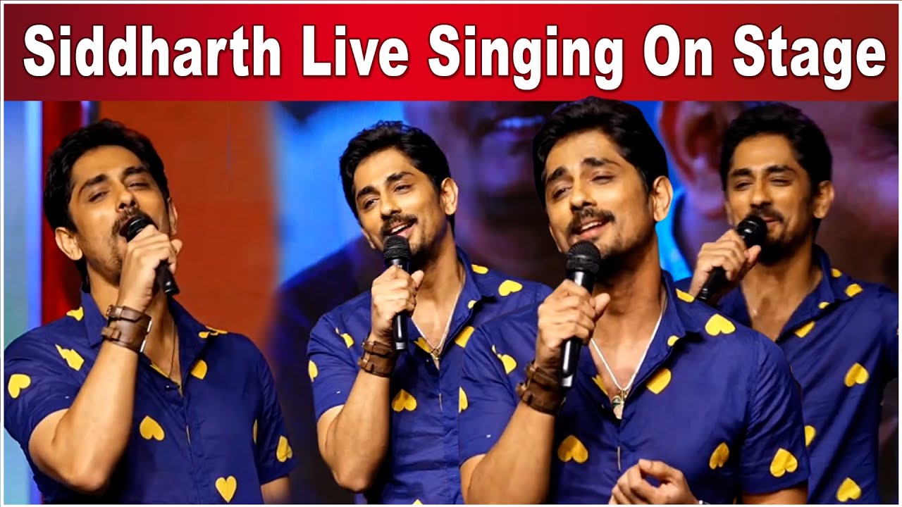 Siddharth Live Singing On Stage😍👌 - YouTube