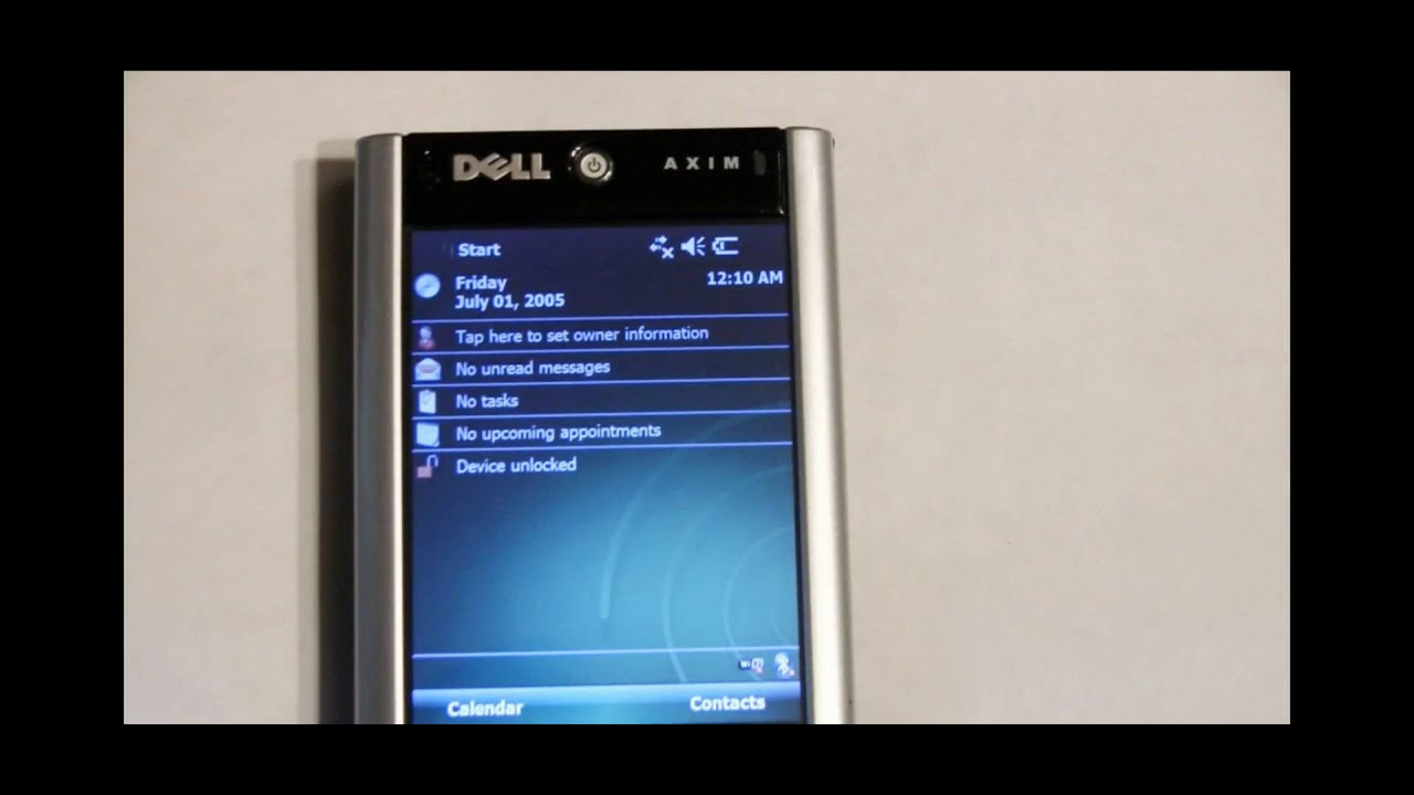 Dell Axim x50v - YouTube