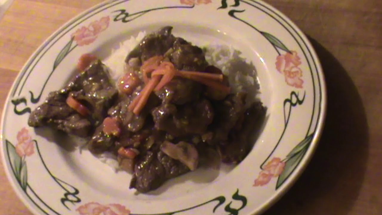 garlic beef recipe , part II - YouTube
