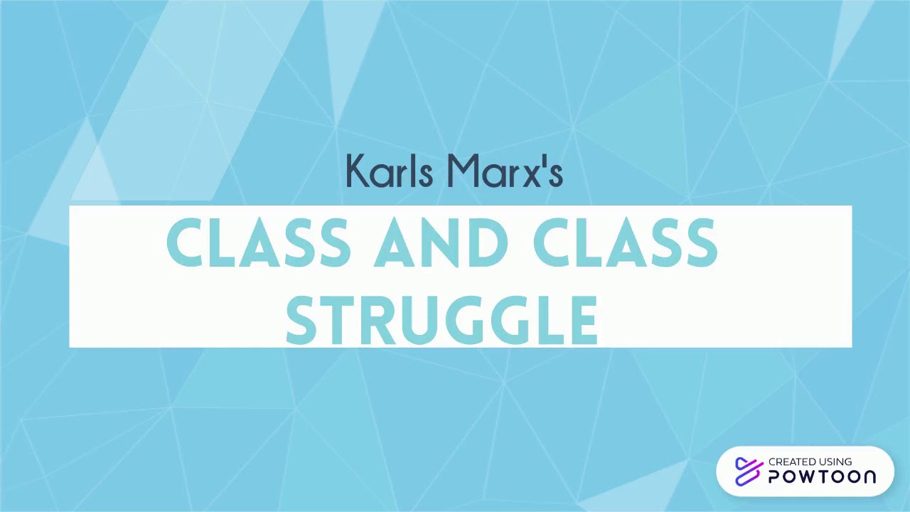 Class and Class struggle | Karl Marx - YouTube
