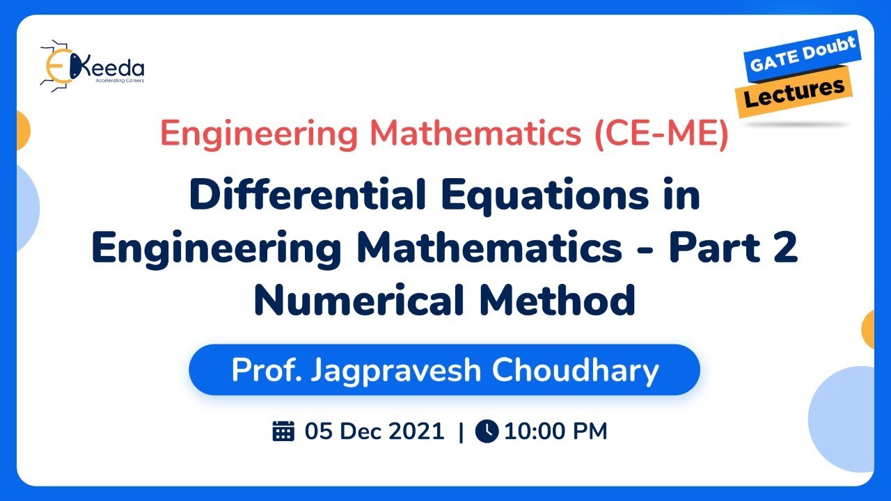 Engineering Mathematics Differential Equations Part 2 Numerical engineering-mathematics-differential-equations-part-2-numerical