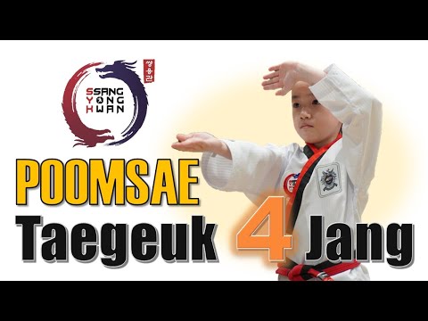 Taekwondo Poomsae 4 ( Taegeuk 4 Jang ) Step by Step