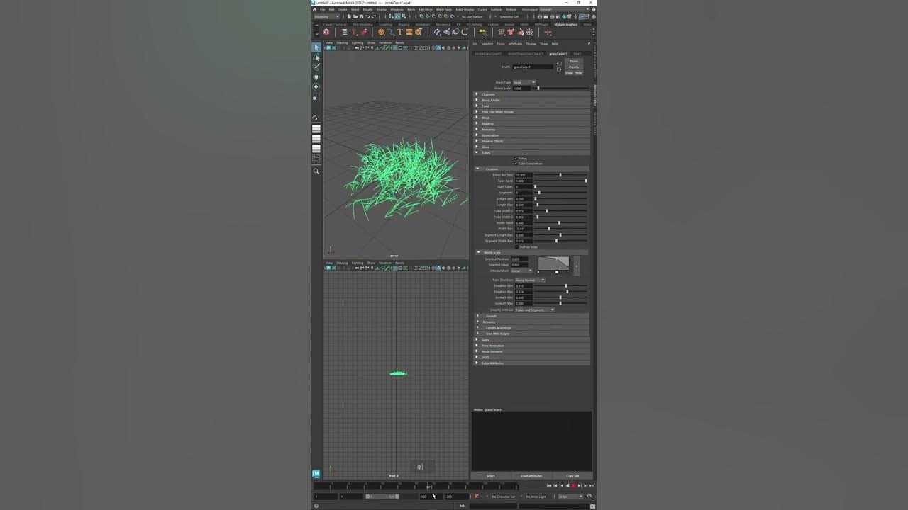 Maya grass patch tutorial (Part 1) - YouTube