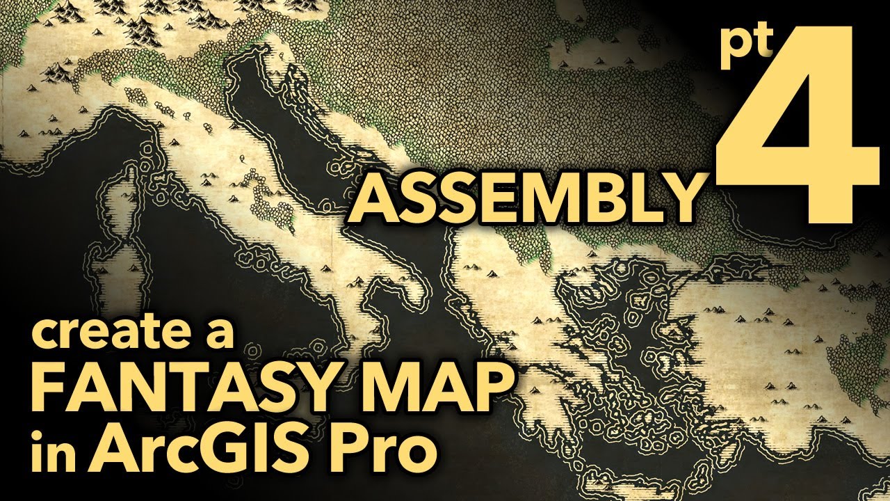 Tolkien Style Maps in a GIS: part 4, Assembly - YouTube