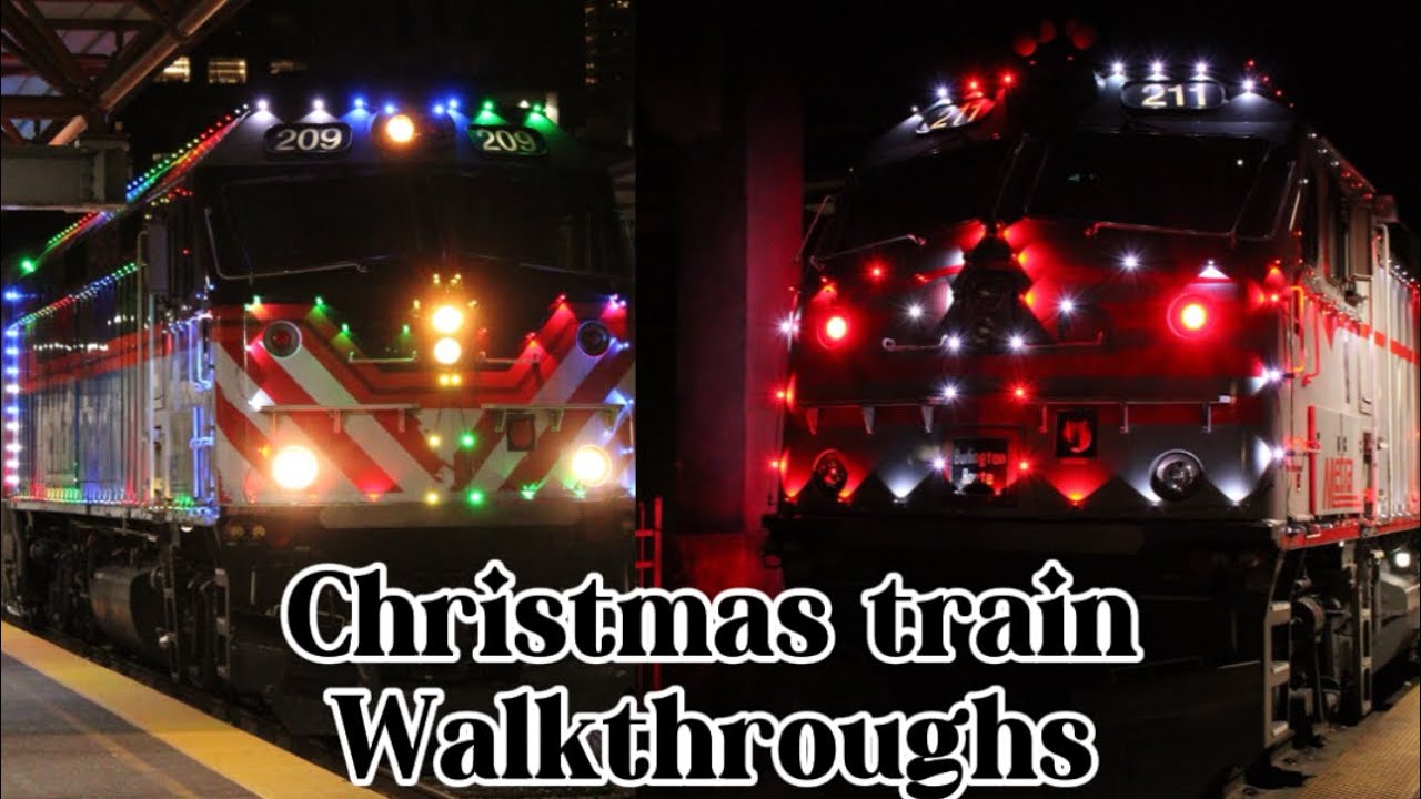 Metra Railfaning: Metra Christmas Trains Walkthroughs - YouTube