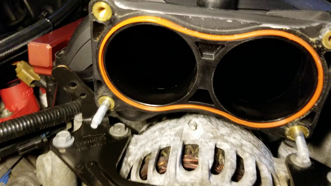 Porting stock 4.6 3v mustang intake - YouTube