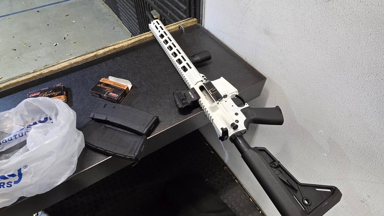 Storm trooper white Ruger MPR 556 AR-15 Shooting and Review!!! + update ...