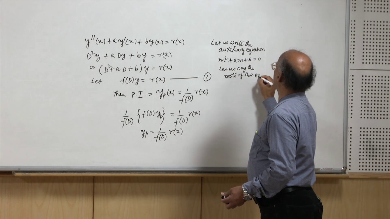 Lec 06 Methods for finding particular integral with second order linear ...