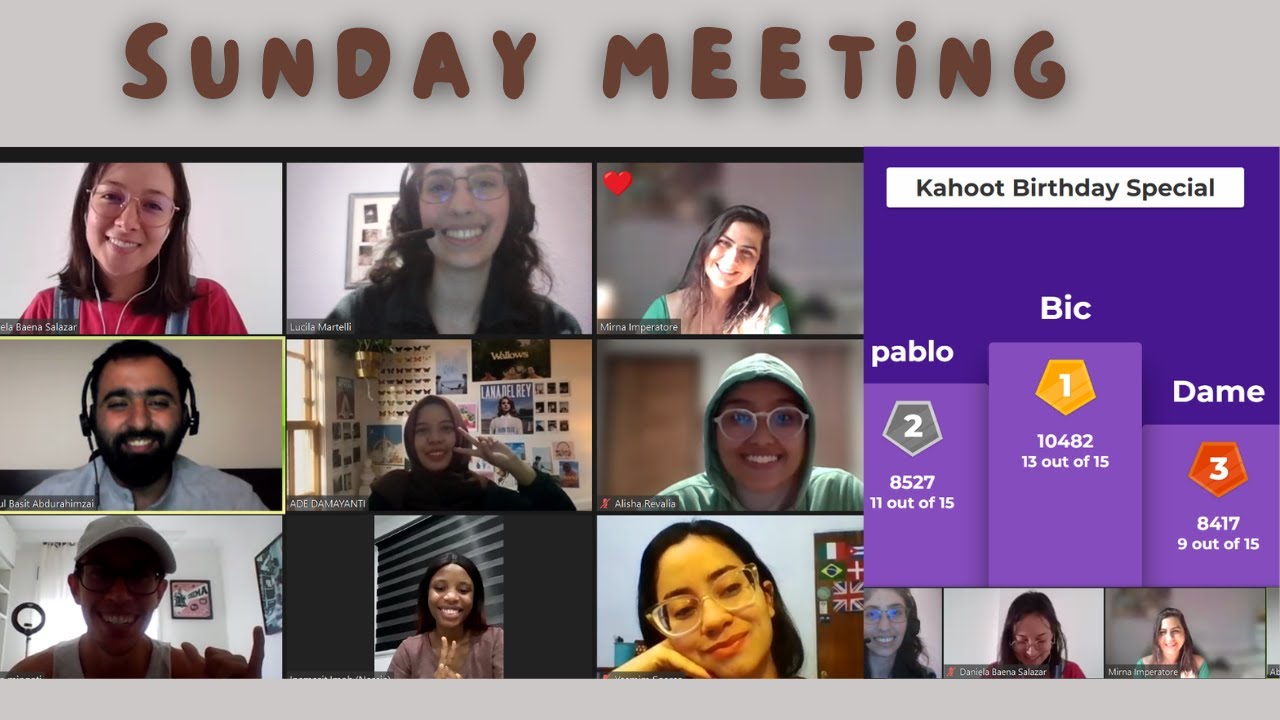 KAHOOT SESSION - SUNDAY MEETING WITH UPG FRIENDS PART 1 - YouTube