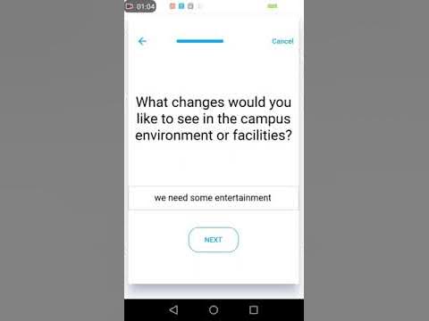 Online survey for the university students app made with flutter - YouTube