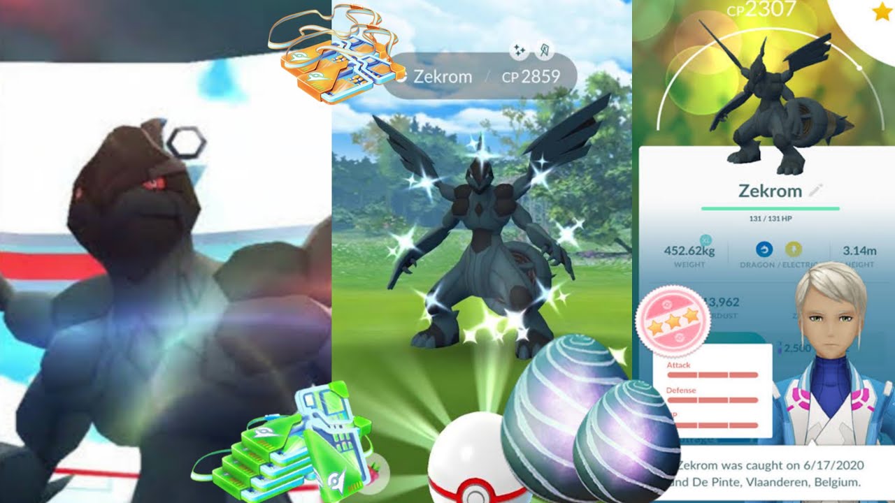 Shiny Zekrom Raid in Pokemon Go | Pokemon Go Gbl PvP | NO TRADE - YouTube