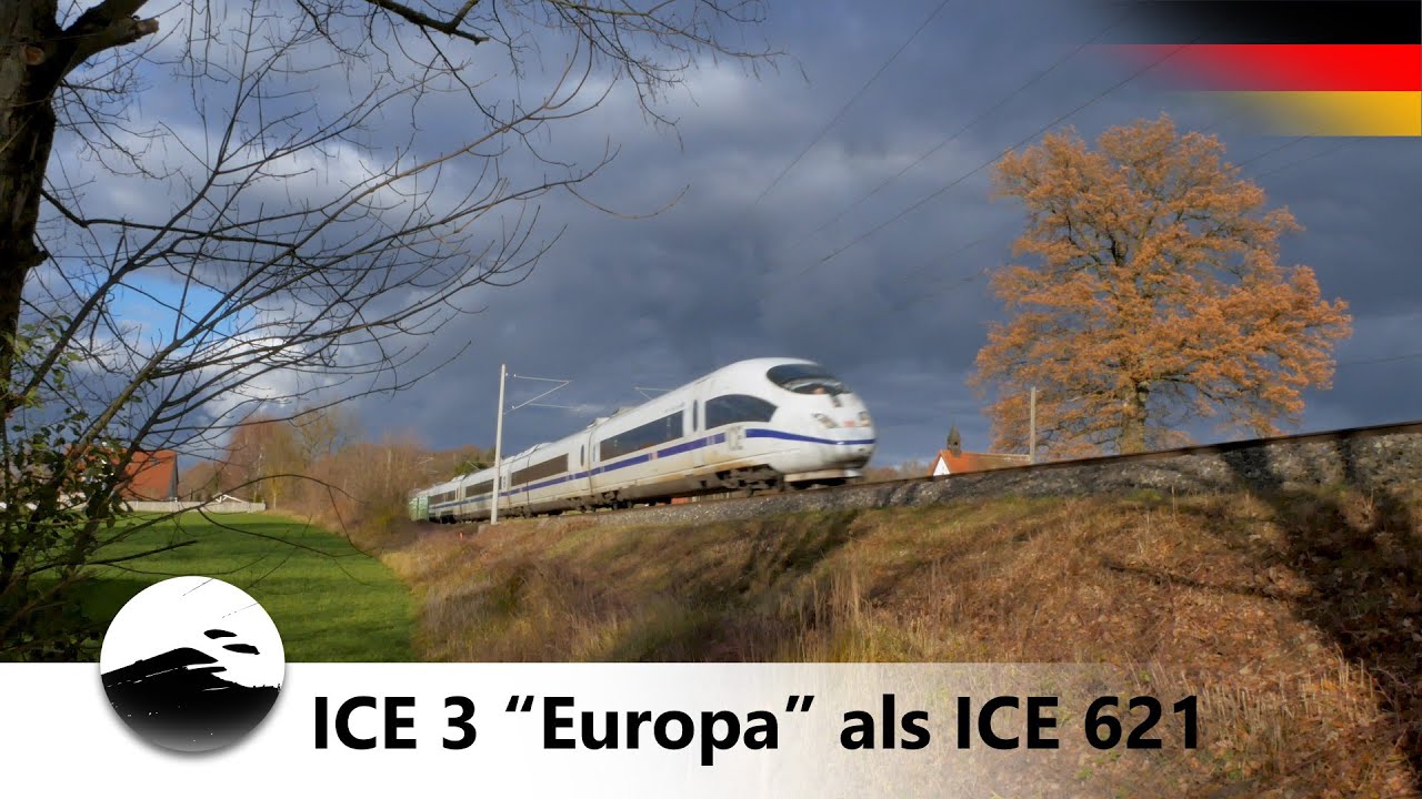 [4K] ICE 3 "Europa" als ICE 621 bei Pfaffenhofen (Ilm) - YouTube