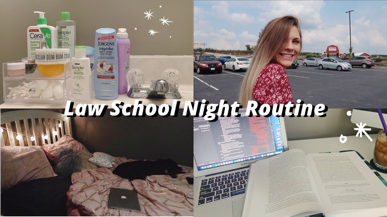 PRODUCTIVE LAW SCHOOL NIGHT ROUTINE - YouTube