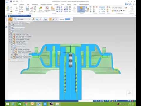 Solid Edge Spring Animation - YouTube