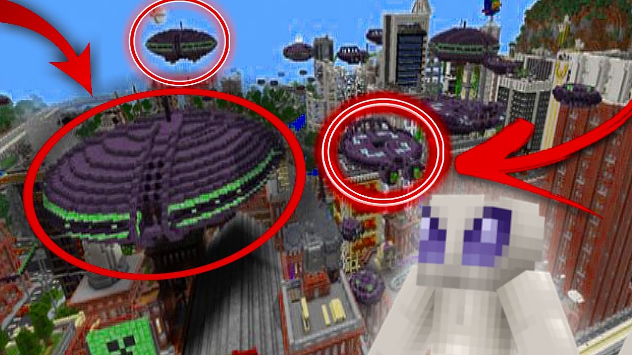 INVASION ALIENIGENA ! En Minecraft PE 0.16.0 - Sport Club Bastia