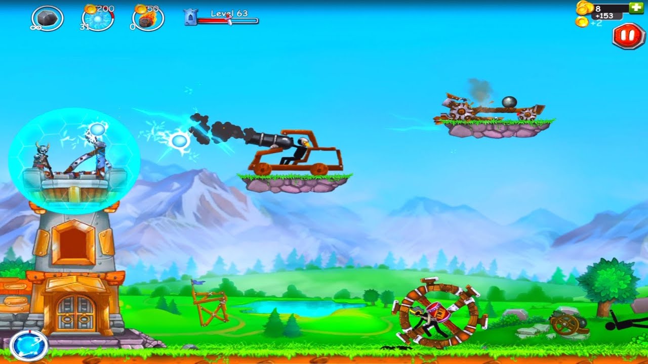 THE CATAPULT 2 CASTLE DEFENCE GAMEPLAY PART 134 LEVEL 63 COMPLETED ...