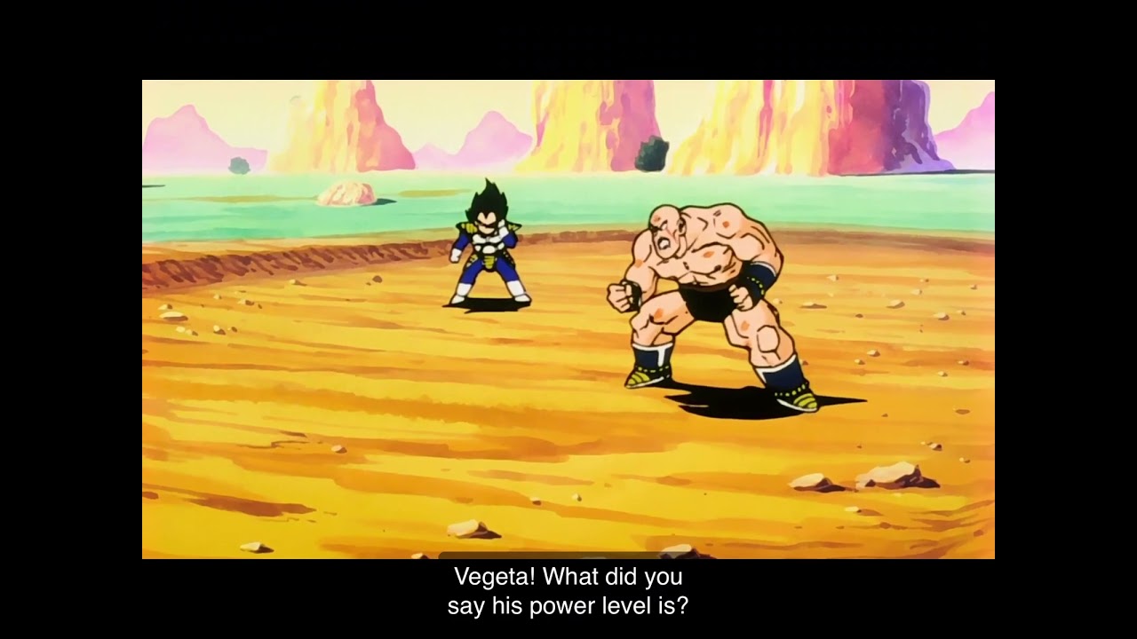 Vegeta saying his power level is over 9000! - YouTube