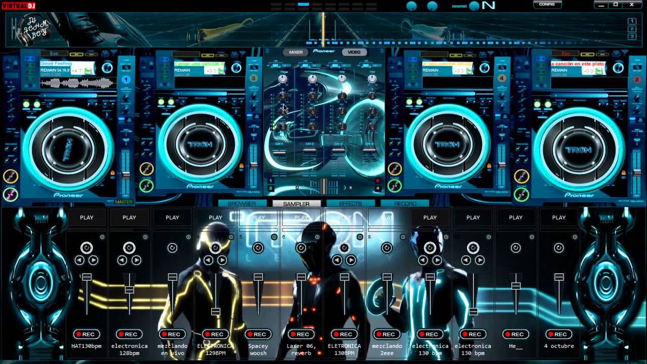 VISTA PREVIA SKIN VIRTUAL DJ CDJ2000 4Desck DJM5000 - YouTube