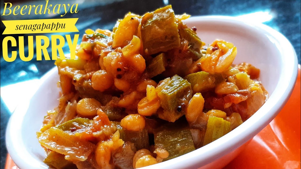 Beerakaya senagapappu kura in telugu|| Ridge Gourd chana dal curry ...