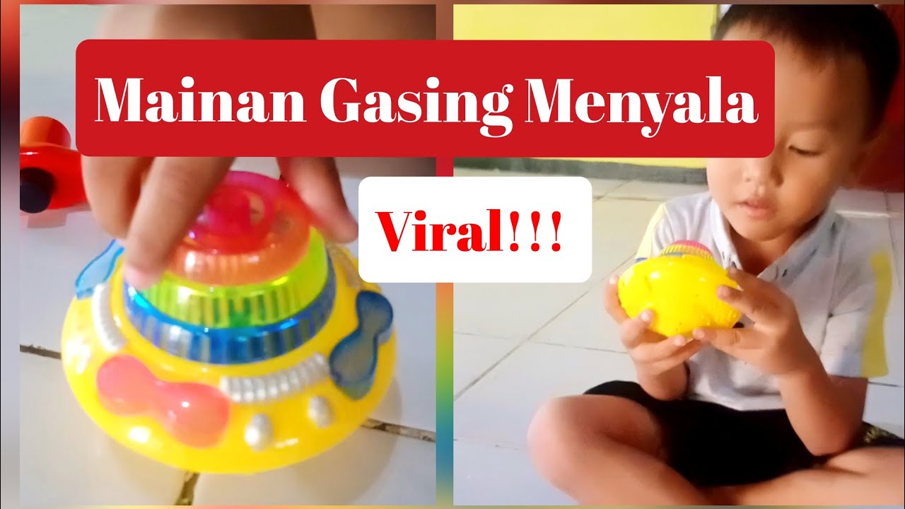 Mainan Anak Viral Gasing Lampu Warna-Warni / Mainan Gasing bisa menyala ...