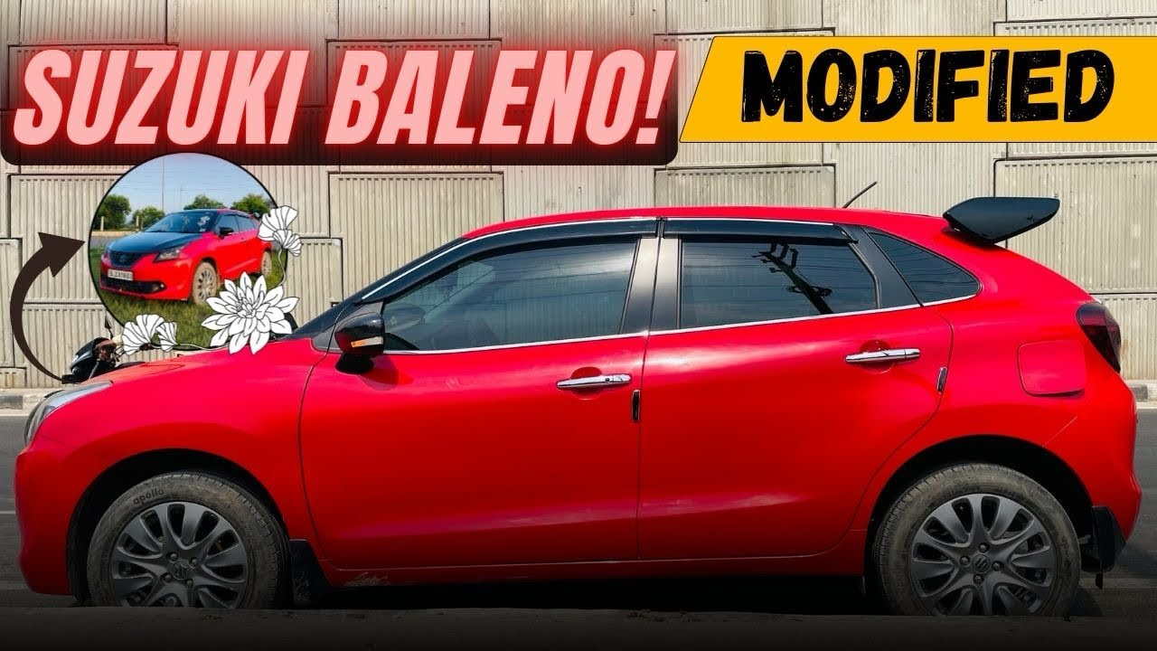 Suzuki Baleno modified | Red Baleno ️🔥 | Baleno 2018 | Alpha 1.2 petrol ...