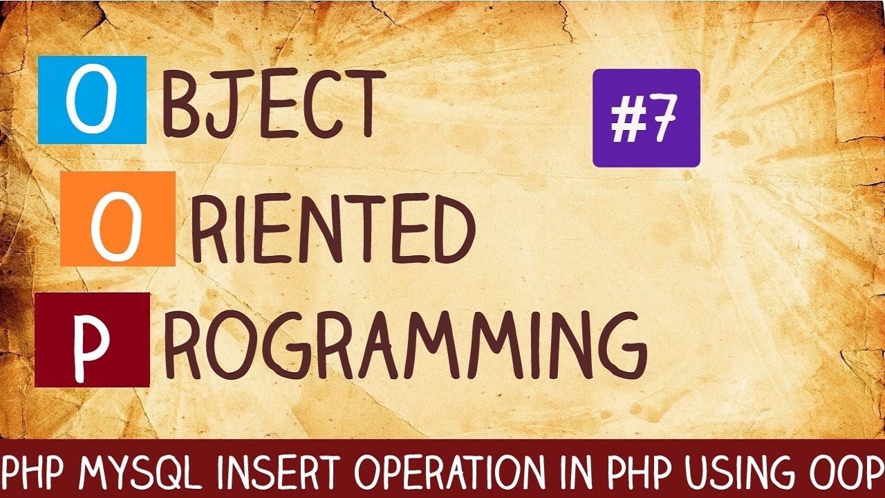 Php Mysql Insert Operation In Php Using Oop Youtube 0127