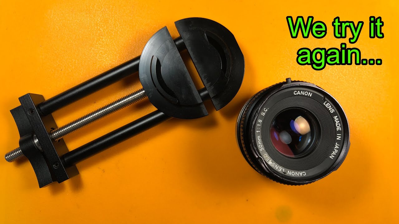 Trying out the Lens Vise tool AGAIN. (Filter repair)(S.L.E.). - YouTube