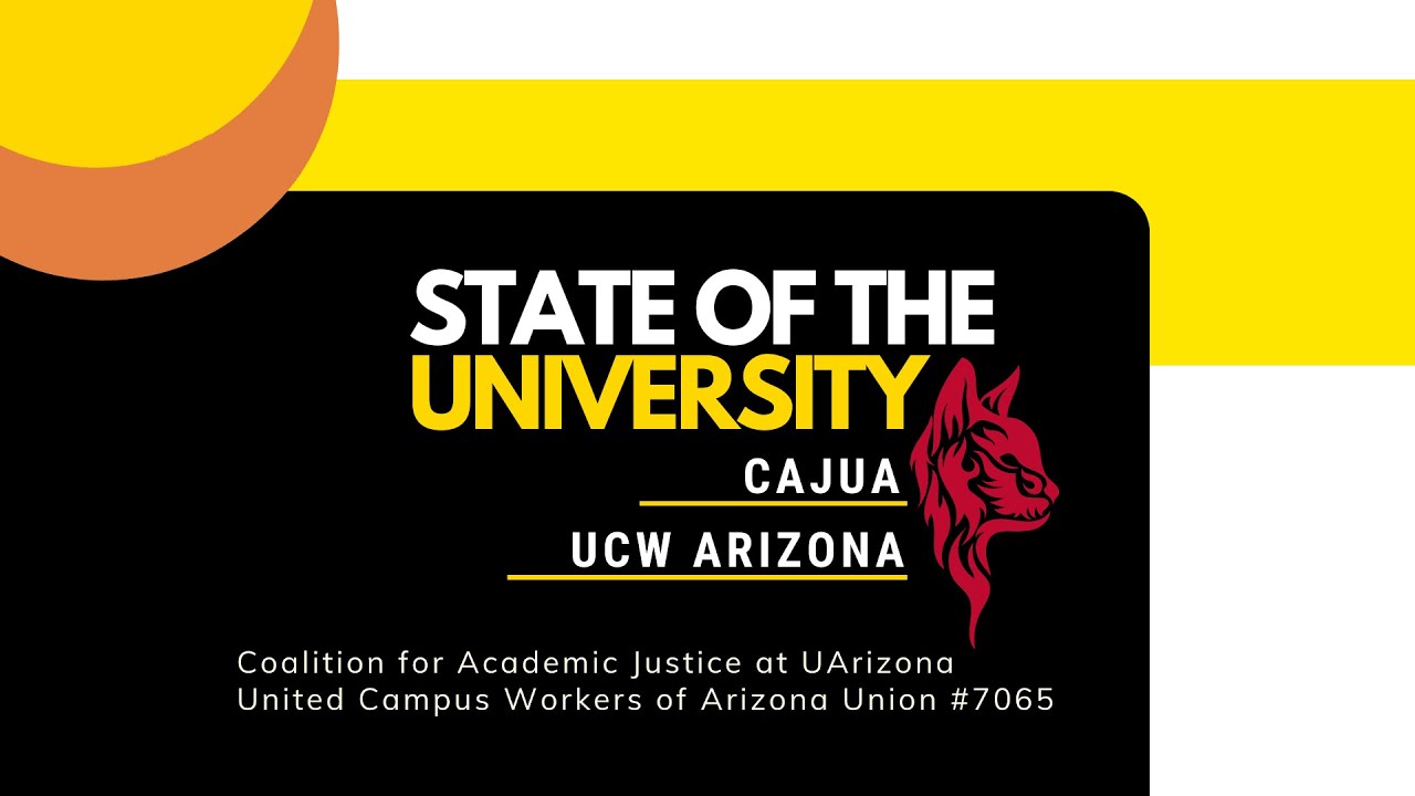 CAJUA and UCWA State of the University Address - YouTube