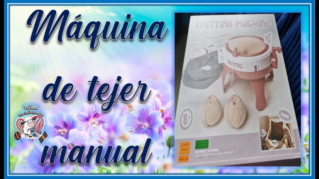 Máquina de tejer manual - YouTube