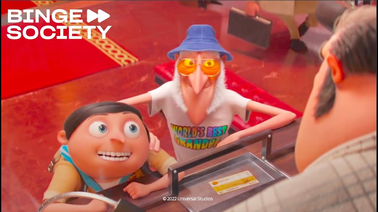 Little Gru steals from the Bank of Evil - Minions: The Rise Of Gru ...