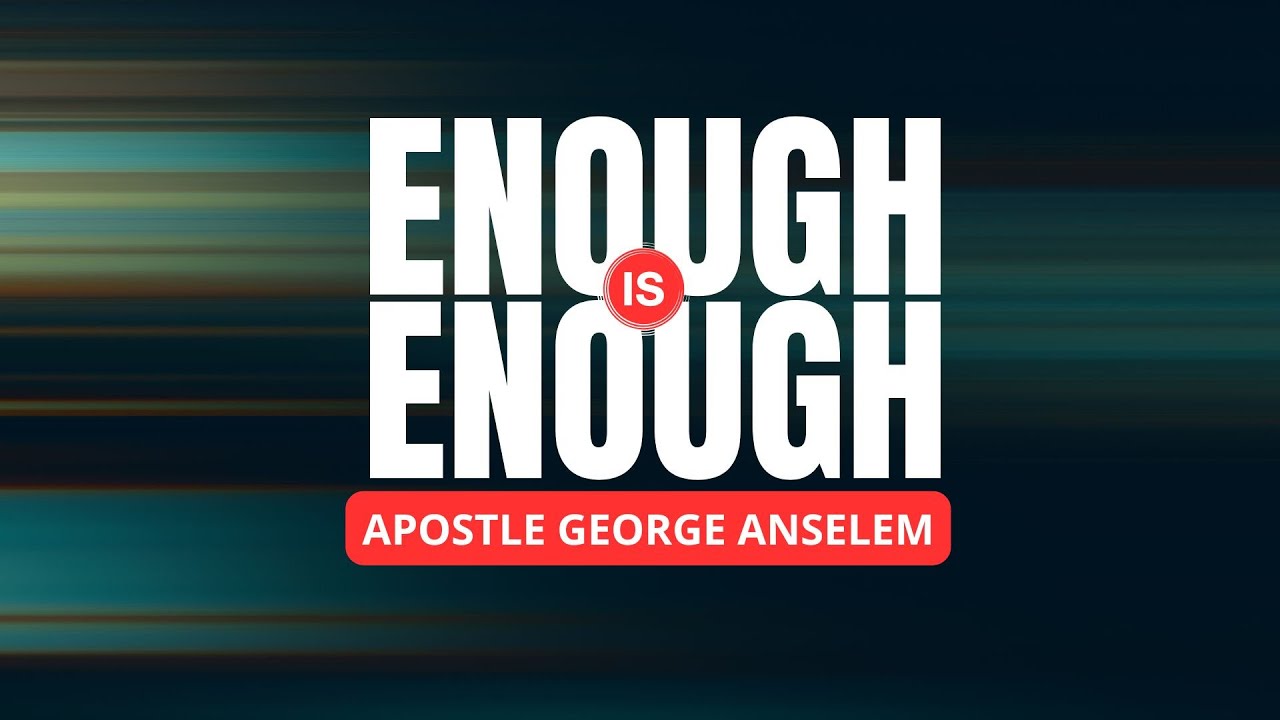 ENOUGH IS ENOUGH - 3D SUNDAY SERVICE - 170825 - YouTube